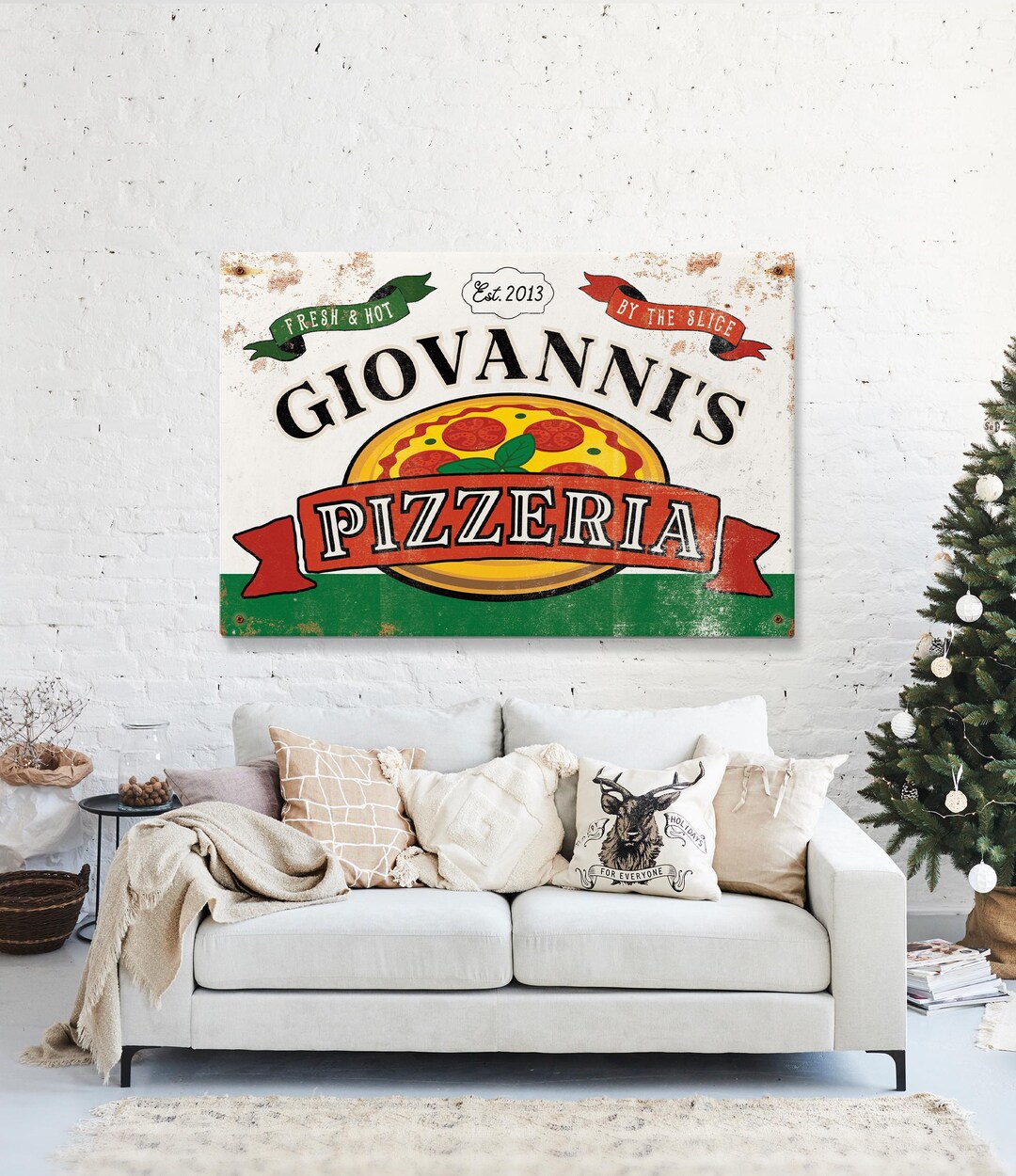 Personalized Pizza Sign, Custom Man Cave Sign, Pizza Gift for Him ...