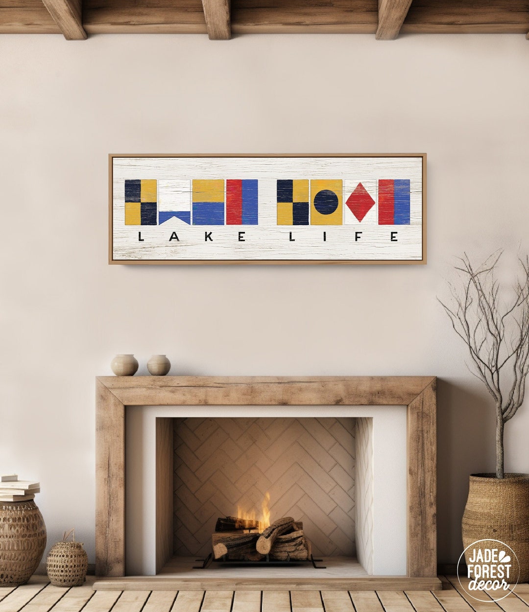 Custom Nautical Flags Sign, Sailing Flags With Personalized Text, LAKE ...