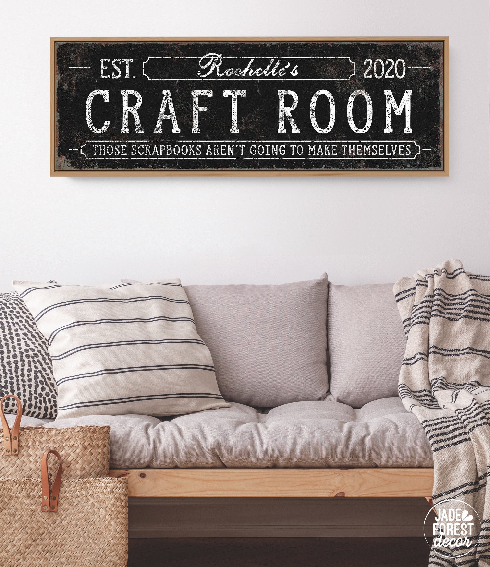 Personalized CRAFT ROOM sign custom black arts and crafts | Etsy