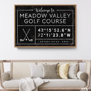 Vintage SKI CHALET Sign, Personalized Last Name Canvas, Winter Wall Art ...