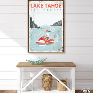 Vintage lake sign personalized lakehouse decor rustic | Etsy