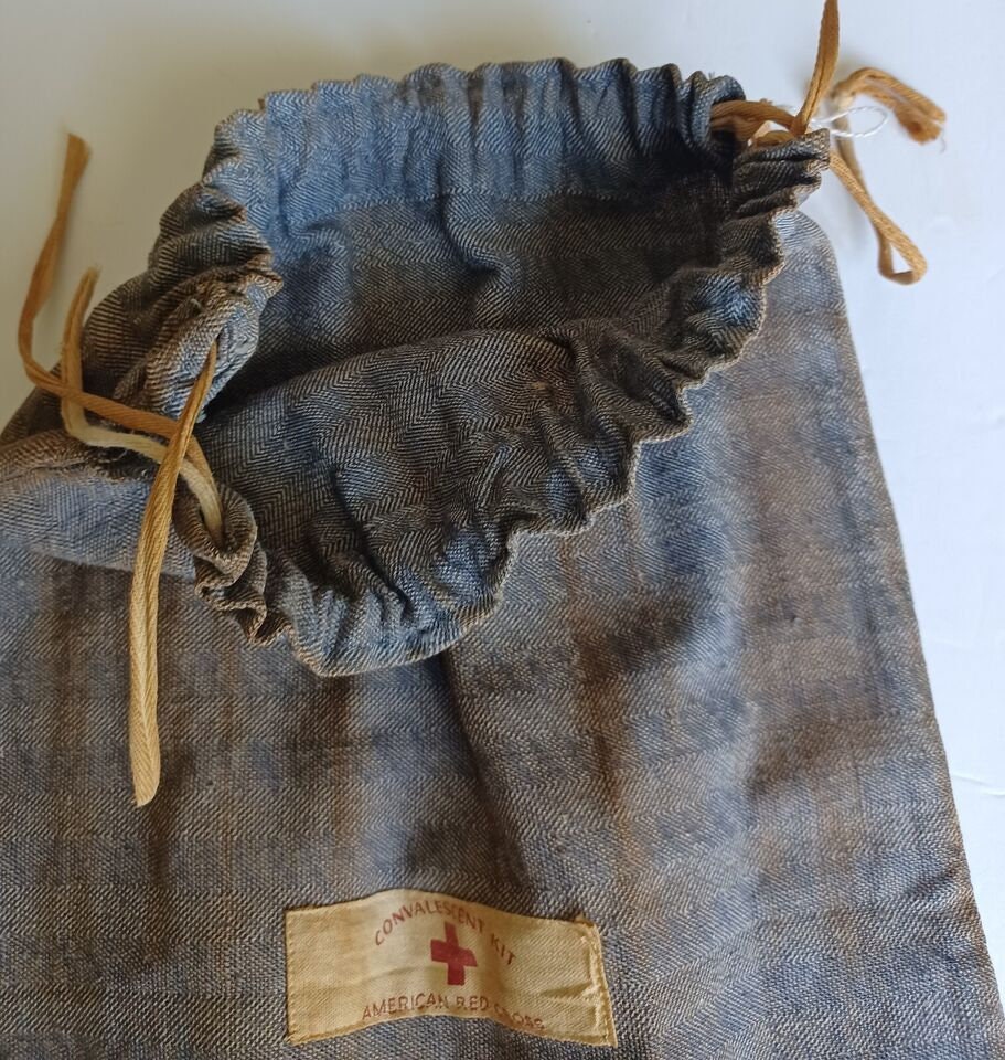 Vintage American Red Cross First Aid Convalescent Kit Drawstring Bag WW2 1940s - Etsy