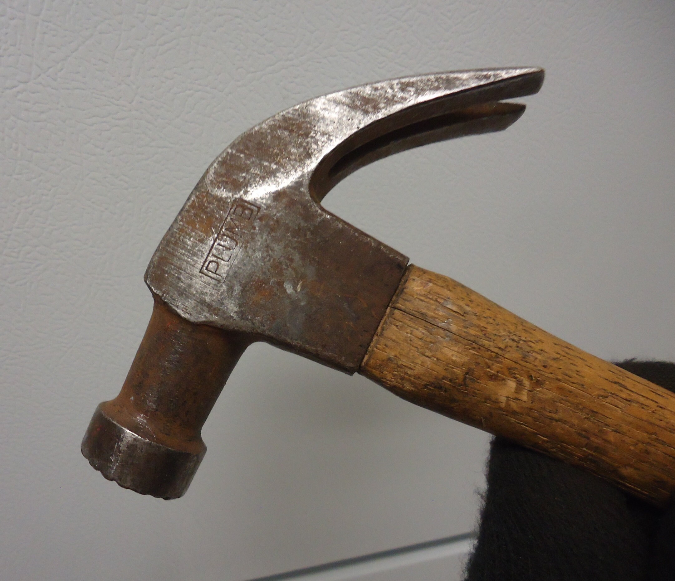 Milled face plumb carved claw hammer vintage | Etsy