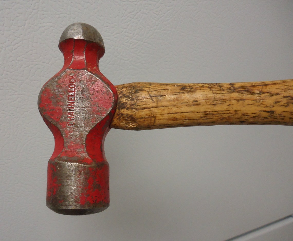 Channellock ball peen hammer vintage tool | Etsy