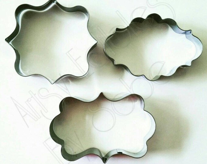 Stainless Steel Frames Plaques Cookie Cutter Set - Etsy