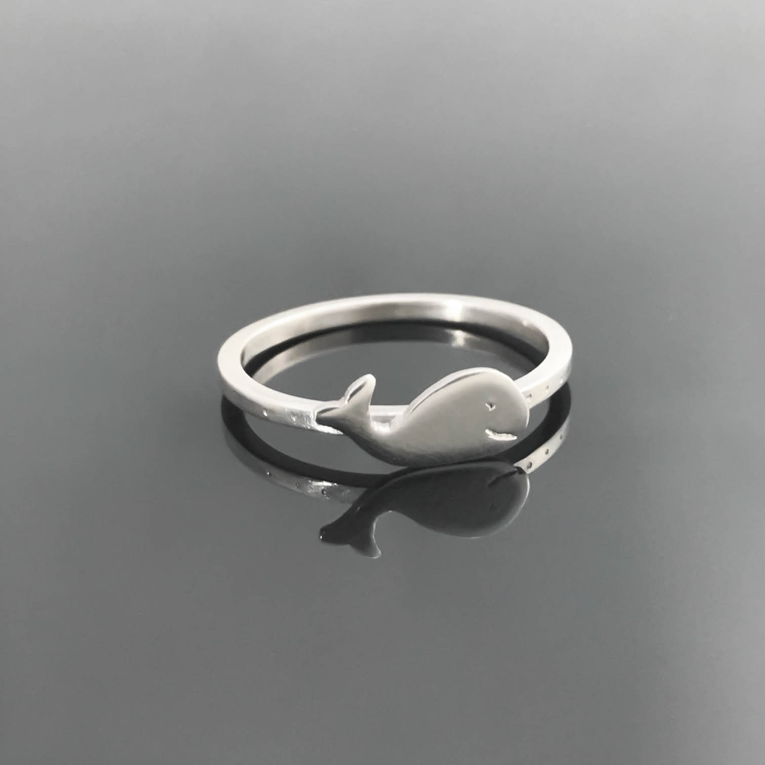 Whale ring Sterling silver whale Whale jewelry Ocean | Etsy