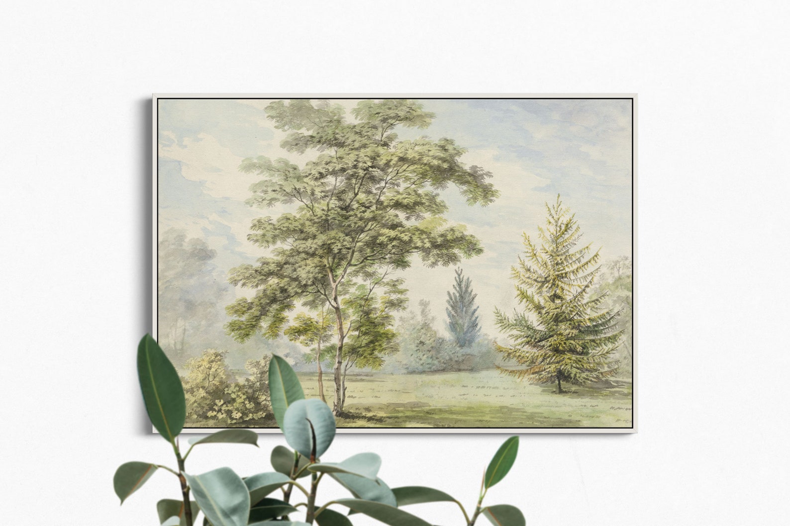 Vintage Forest Scene Wall Mural Scenic Wall Mural Vintage - Etsy
