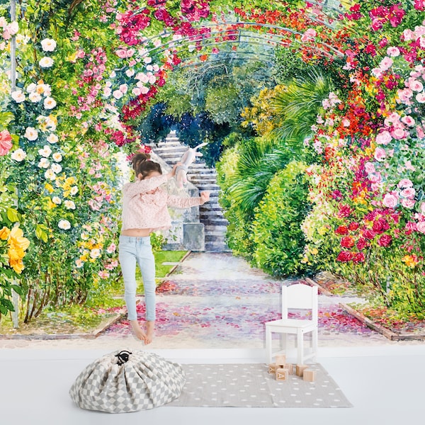 Garden Wall Mural - Etsy