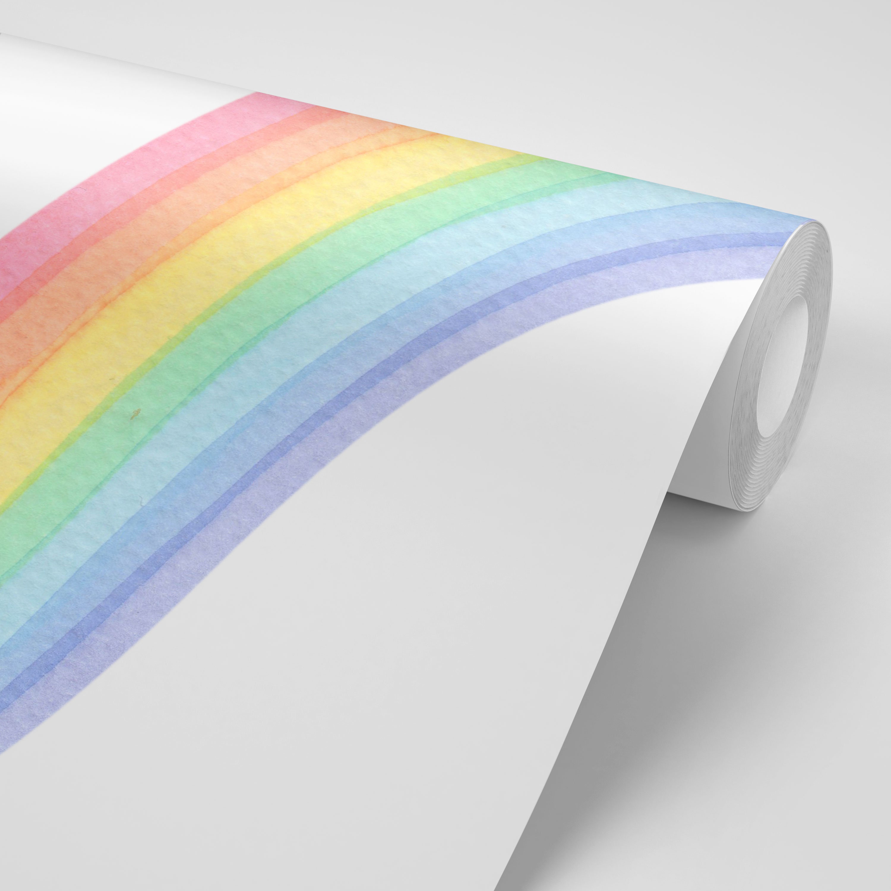 Watercolor Rainbow Wall mural Colorful Rainbow Wall Mural | Etsy