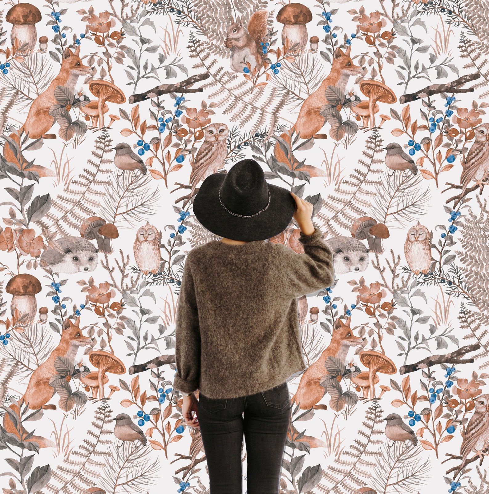 Forest Walk Wall Mural Into the Woodlands Wall Mural Forest - Etsy