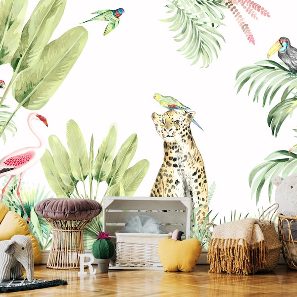 Jungle Wall Mural - Etsy