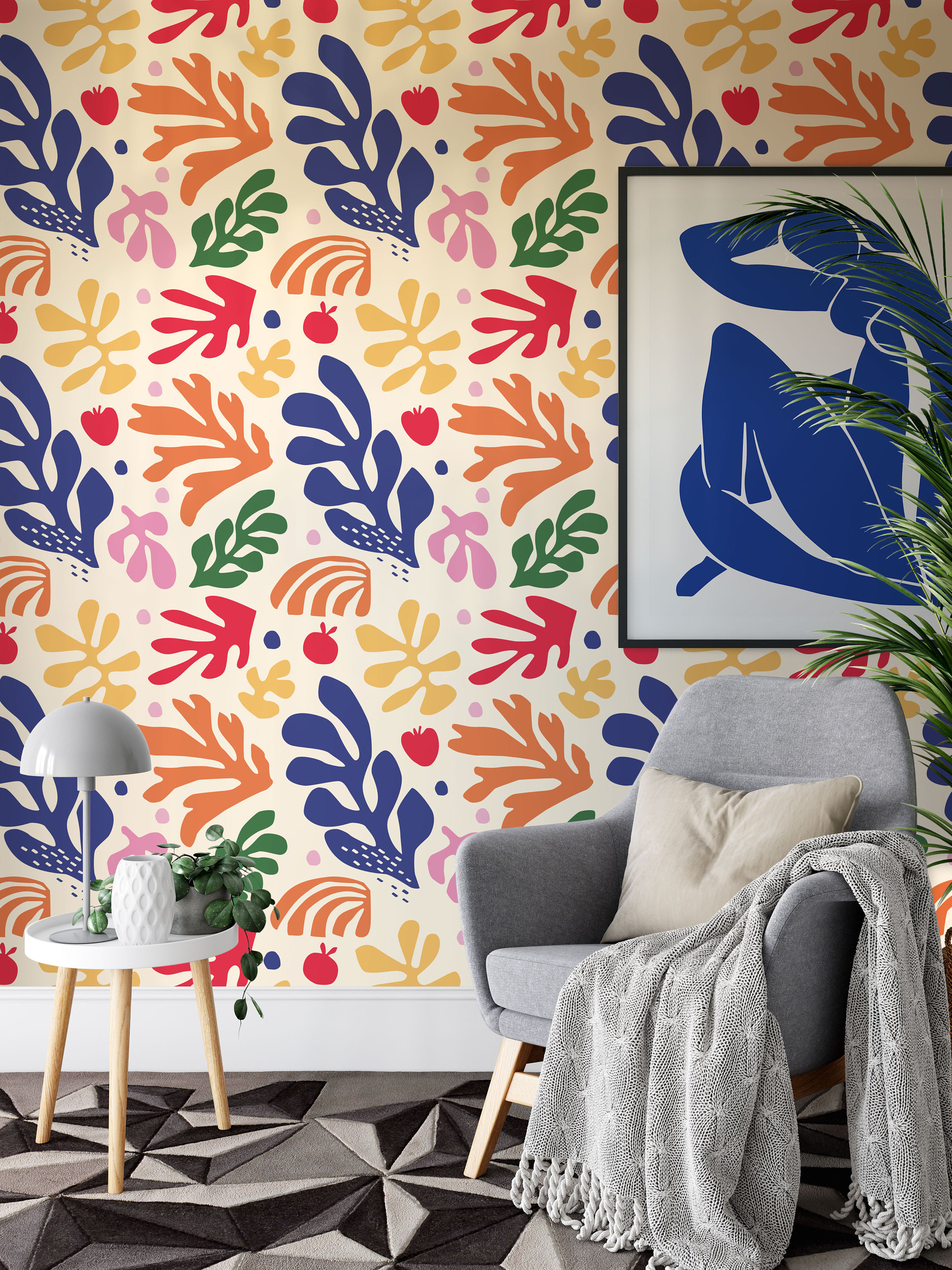 Ode to Matisse Wall Mural, Henri Matisse Wall Mural, Matisse Cut-outs ...