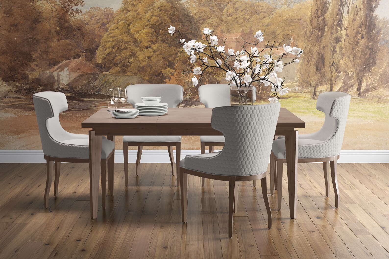 Vintage Rural Landscape 2 Wall Mural Scenic Wall Mural - Etsy