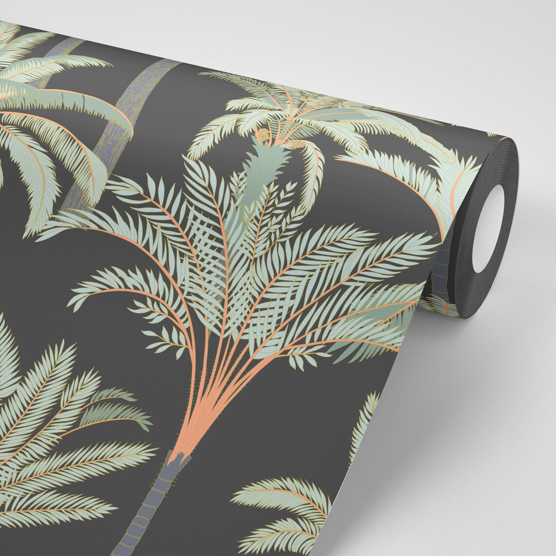 Palm Trees Wall Mural Tropical Wallpaper Vintage Palms - Etsy