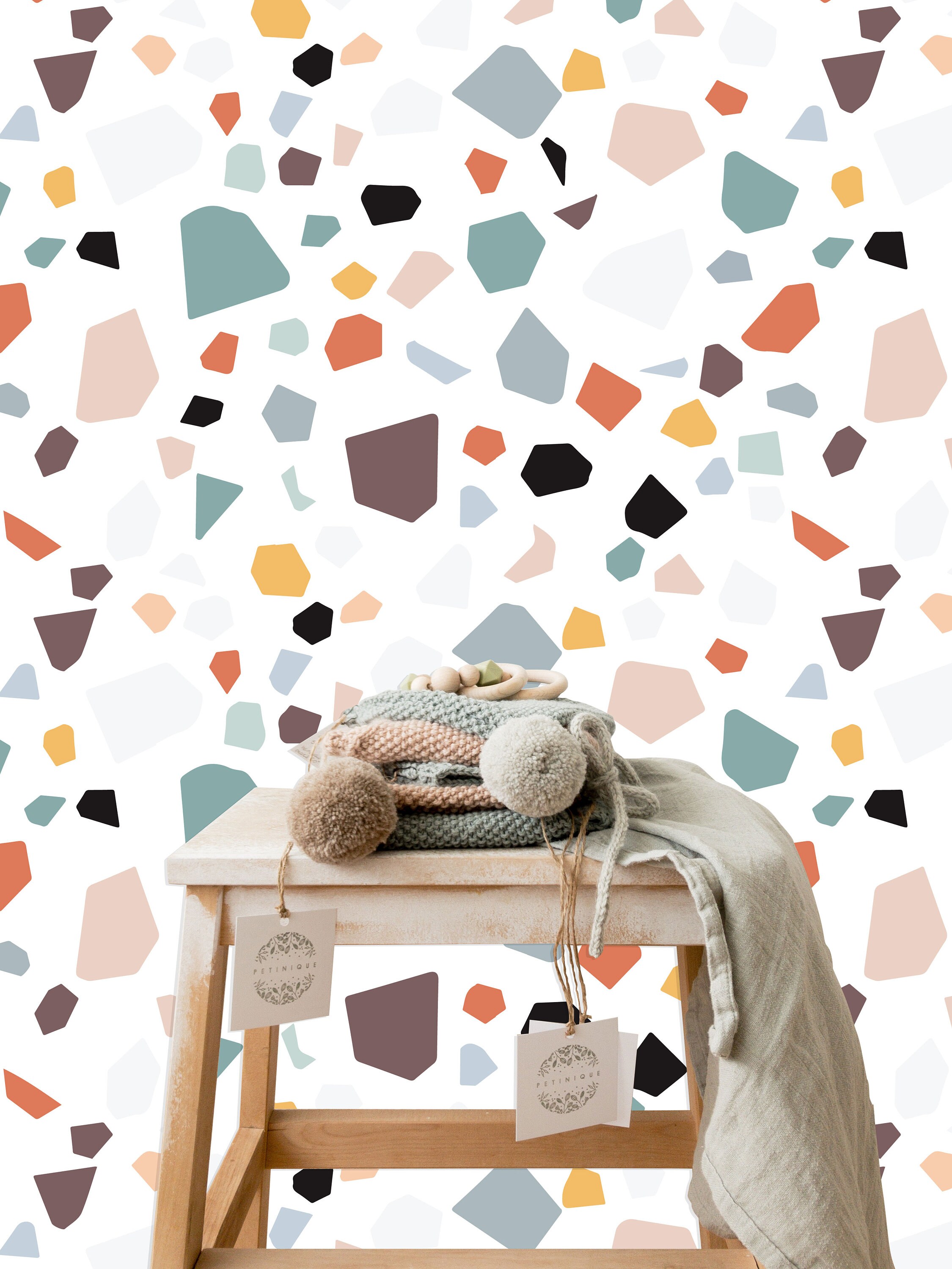 Terrazzo Wall Mural Terrazzo Wallpaper Art Wallpaper Color - Etsy Australia