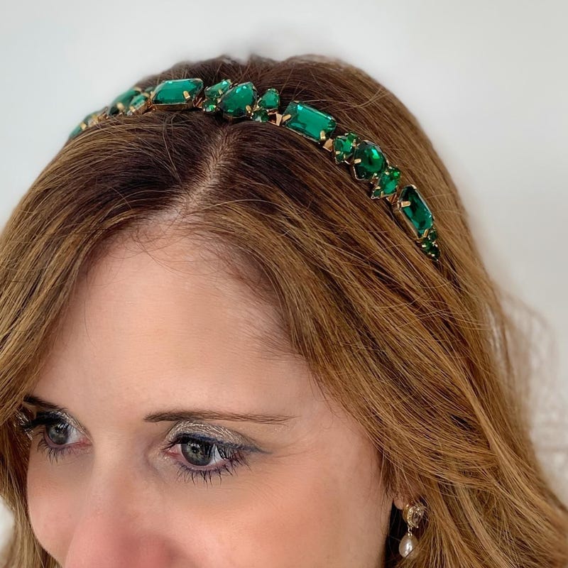 Green Headpiece - Etsy