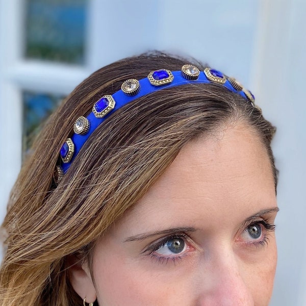Royal Blue Alice Band - Etsy