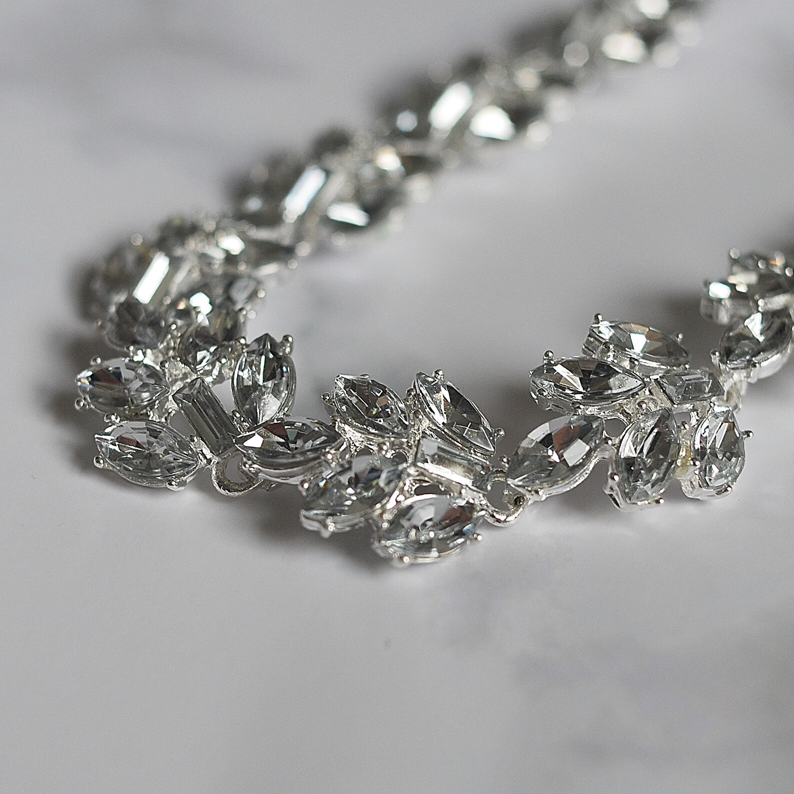 Vintage Headband Crystal Hair Band Rhinestone Headband Silver Head Band ...