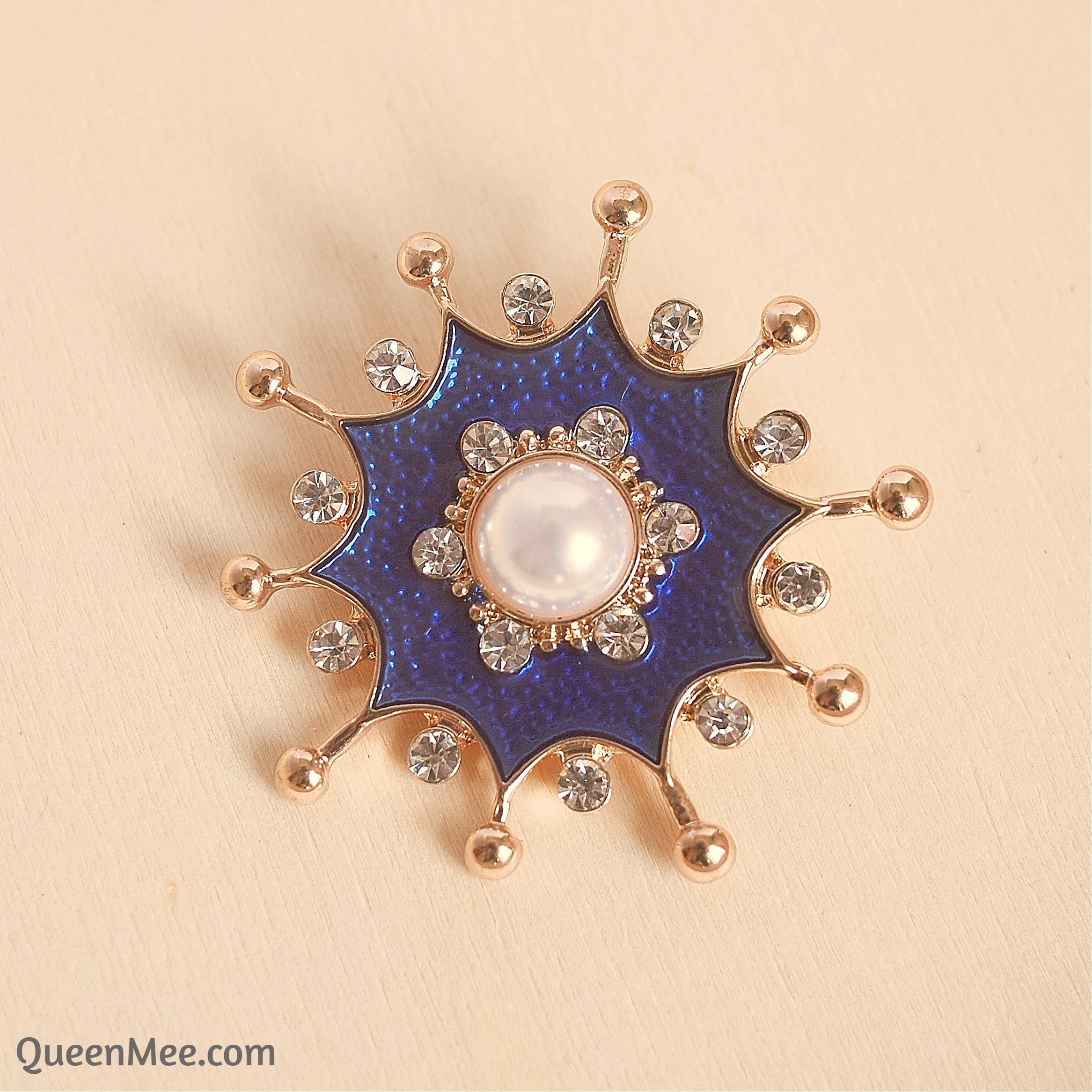 Blue Enamel Pin Blue Pin Blue Brooch Vintage Brooch Vintage - Etsy