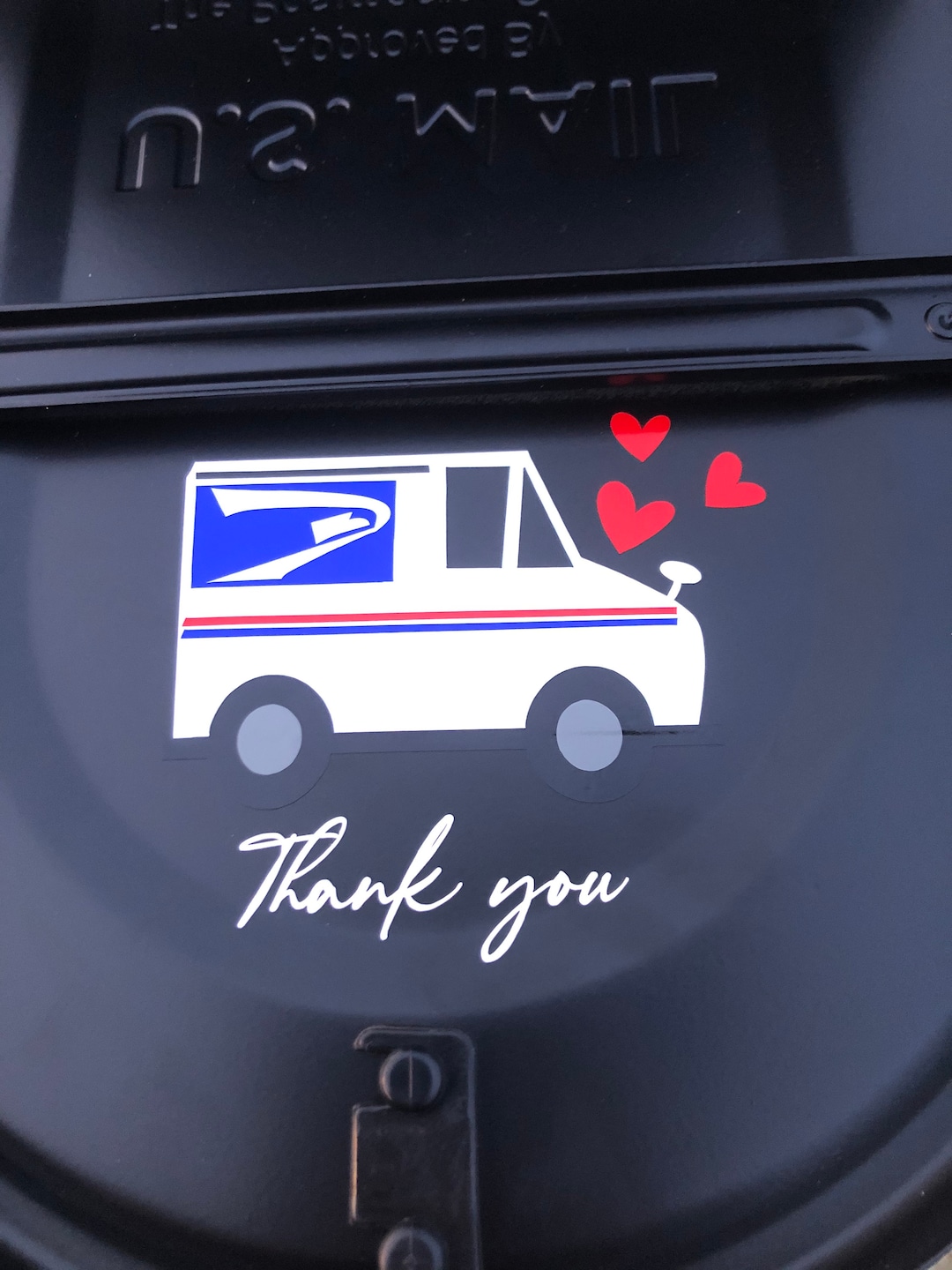 USPS Thank You Decal | Mail Box Decal | USPS Mail Truck Decal | Postal ...