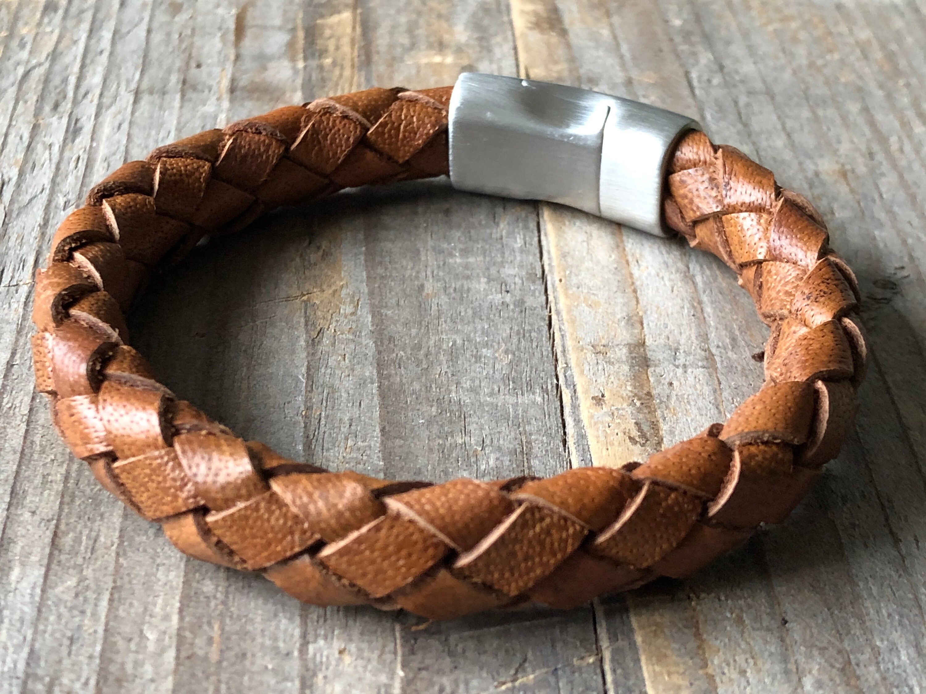 Leather Bracelet Braided Bracelet Brown Bracelet Leather - Etsy
