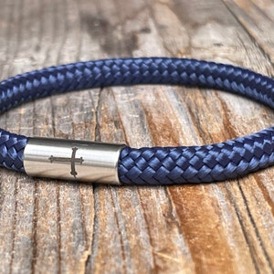 Paracord Bracelet With Cross, Religion Bracelet, Bleu Paracord Bracelet ...