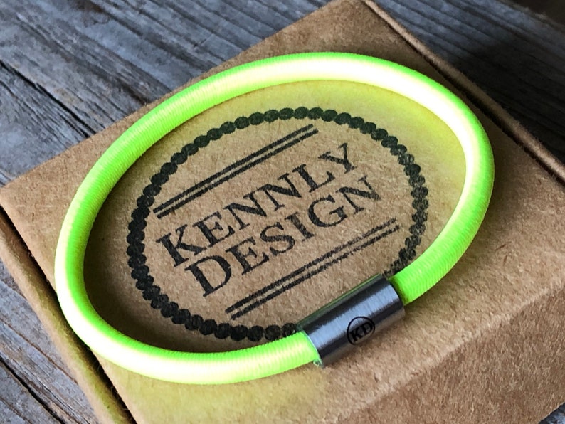 Neon Yellow Bracelet Shock Cord Bracelet Bungee Jump Cord - Etsy