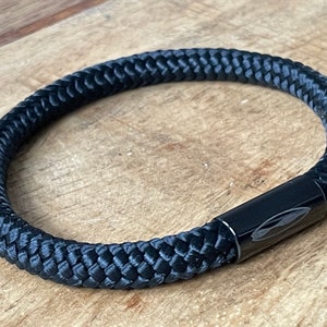 Surf Bracelet, Black Bracelet With Surfboard, Surf Jewelry, Surf Lover ...
