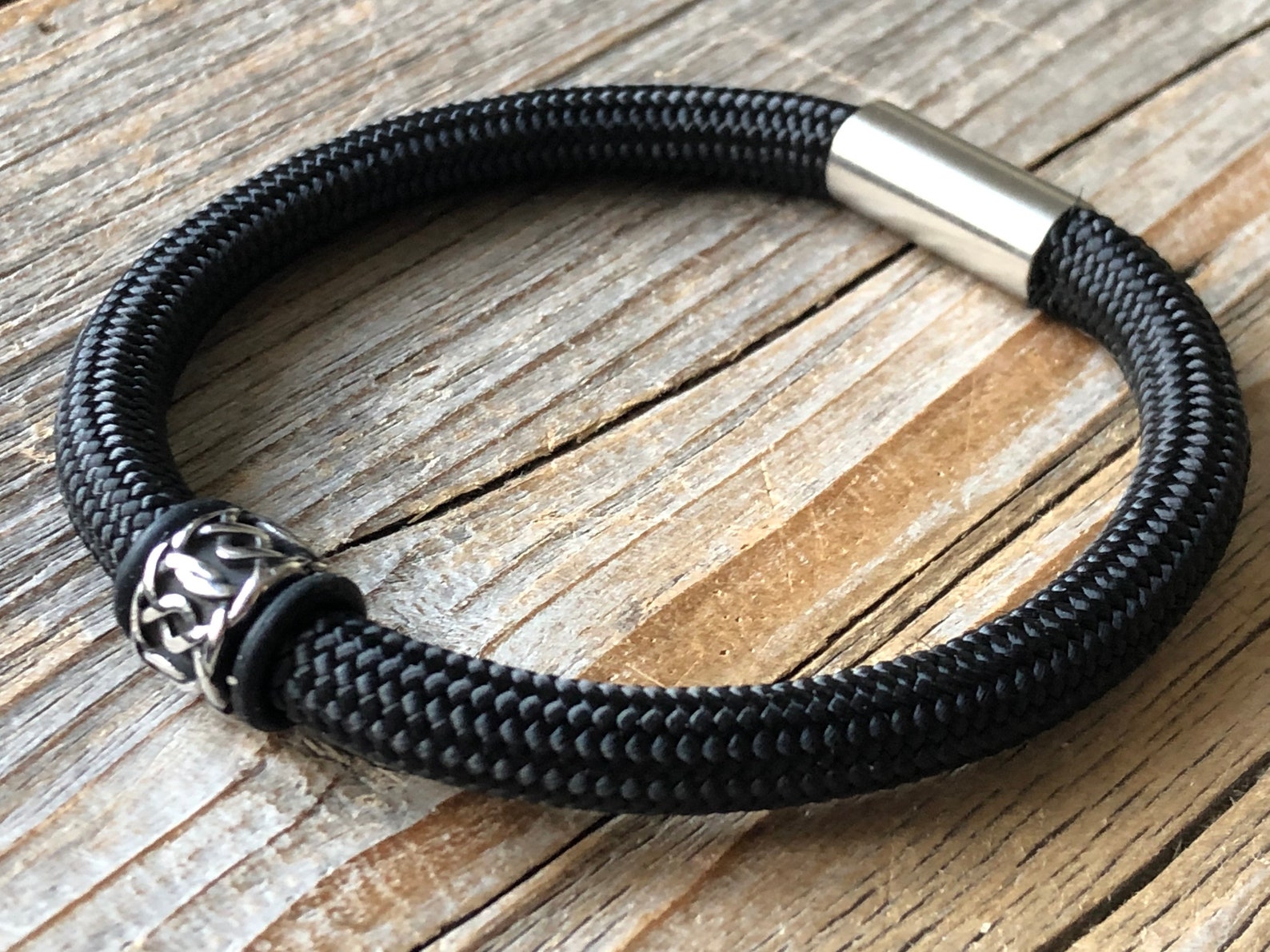 Paracord Nautical Bracelet Black Bracelet Bracelet With - Etsy