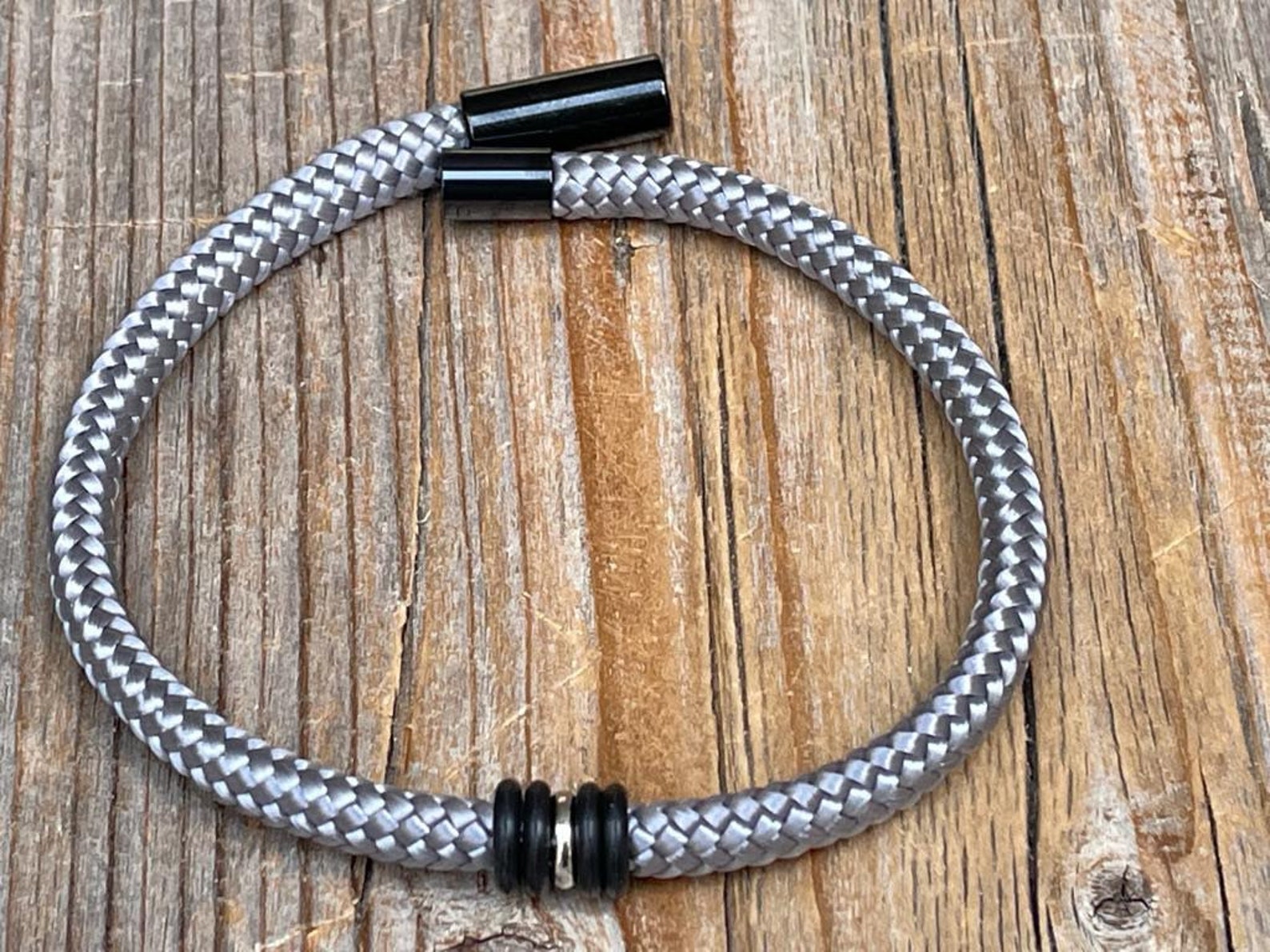 Gray Bracelet Paracord Nautical Bracelet Bracelet With - Etsy