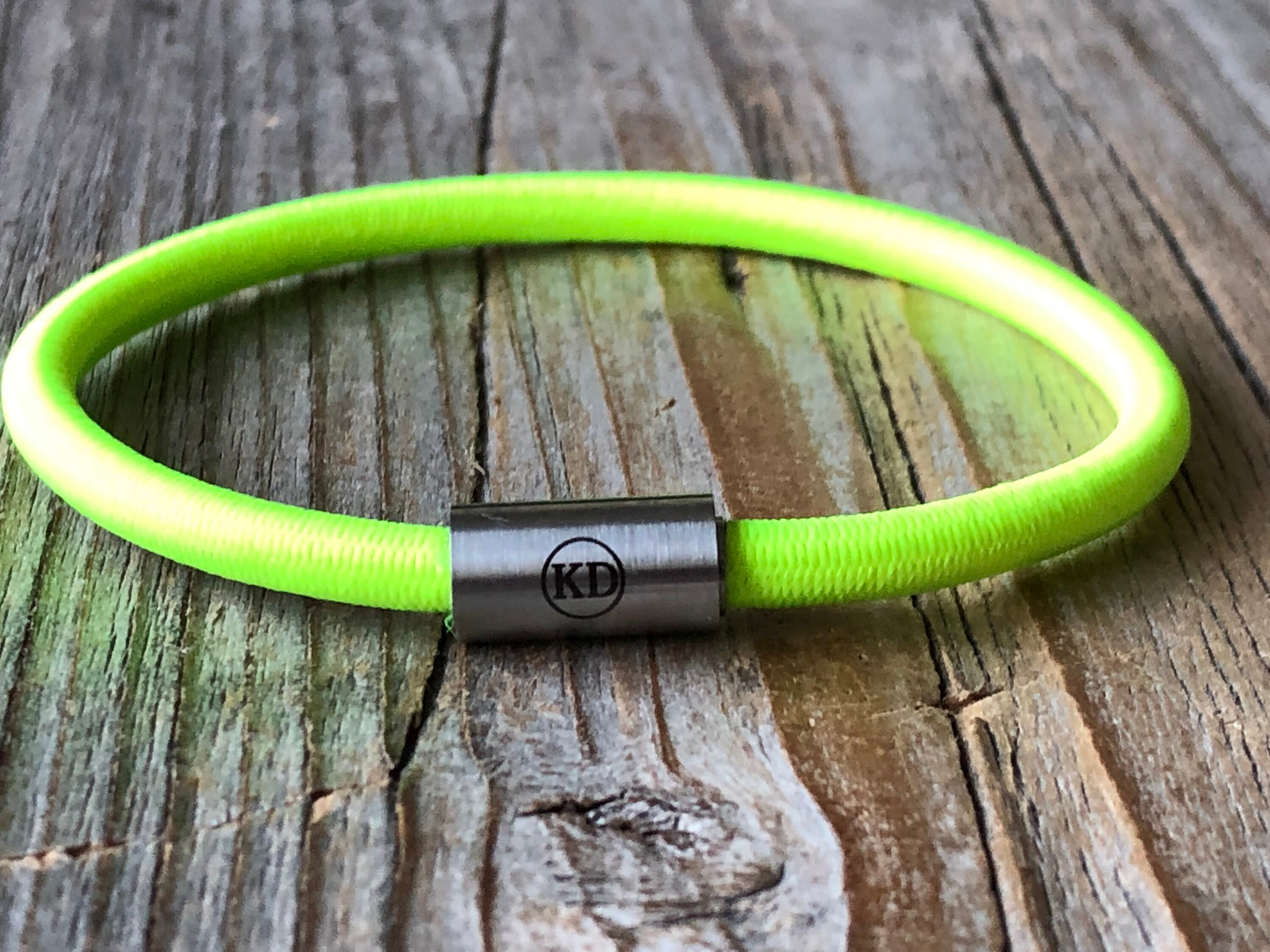 Neon Yellow Bracelet Shock Cord Bracelet Bungee Jump Cord - Etsy