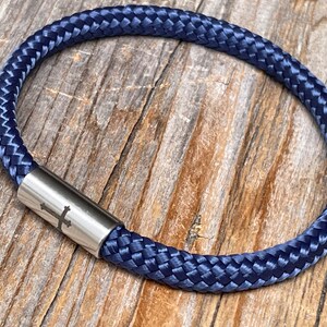 Paracord Bracelet With Cross, Religion Bracelet, Bleu Paracord Bracelet ...