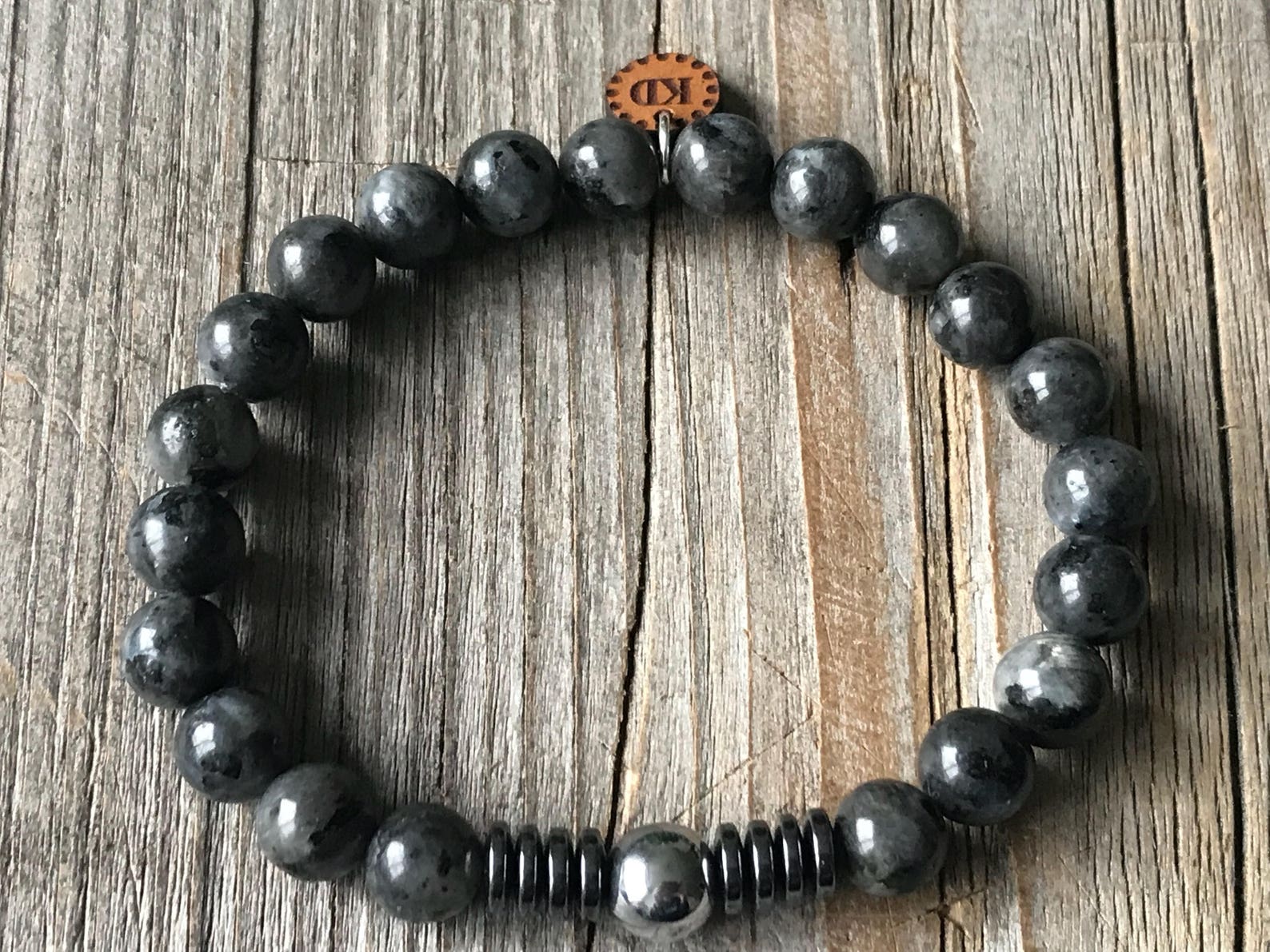 Men Gemstone Bracelet Surf Gray Bracelet Rock Beaded - Etsy