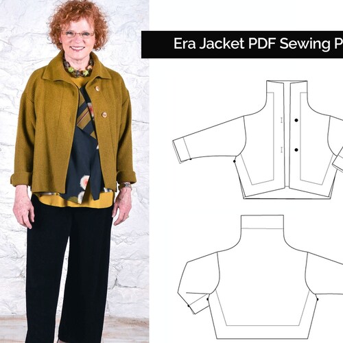 The Sewing Workshop PDF Sewing Pattern Era Jacket. Sizes Xs | Etsy