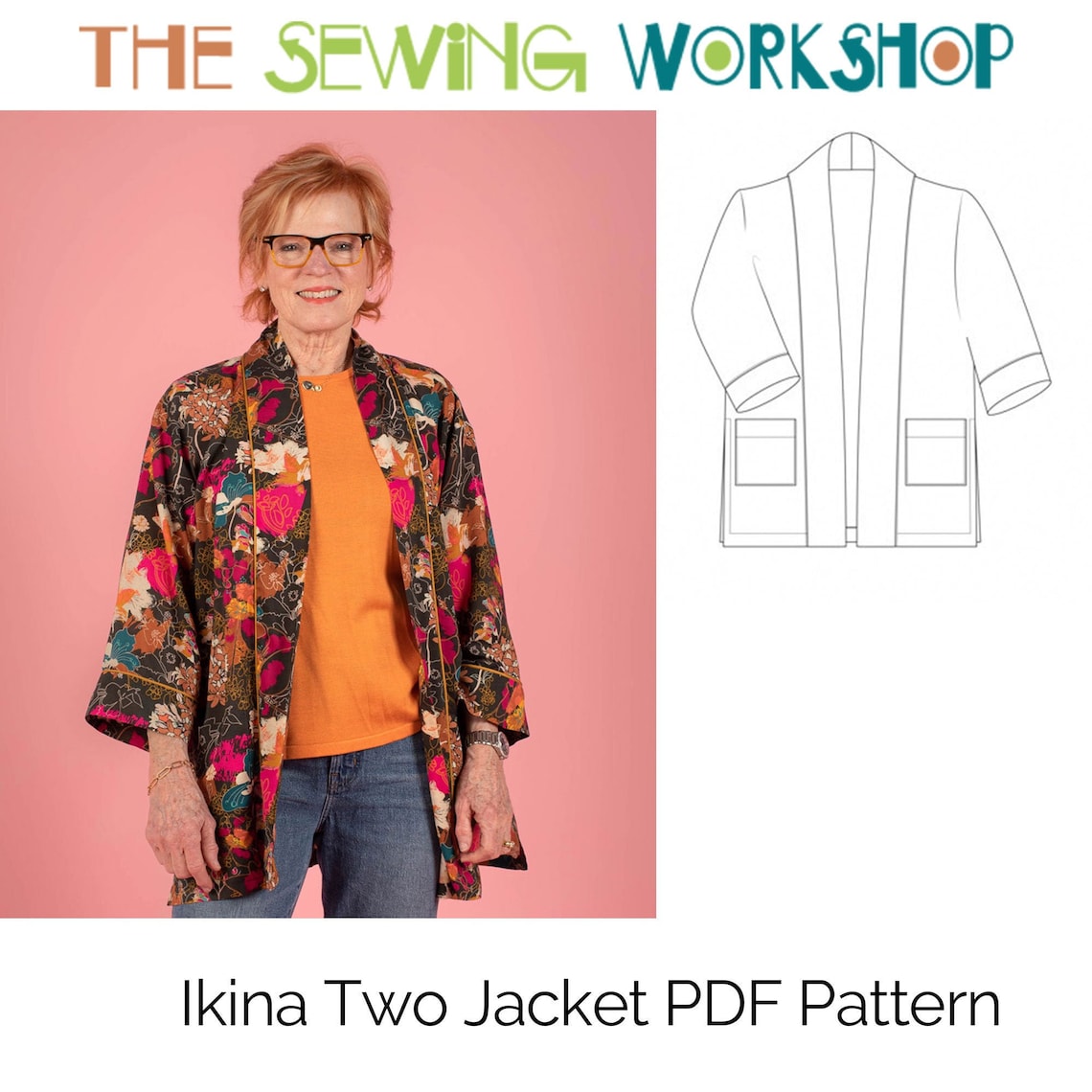 The Sewing Workshop PDF Sewing Pattern - Ikina Two Jacket, Sizes Xs, S ...
