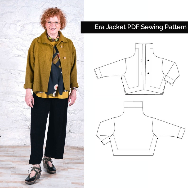 The Sewing Workshop PDF Sewing Pattern - Era Jacket. Sizes Xs, S, M, L ...