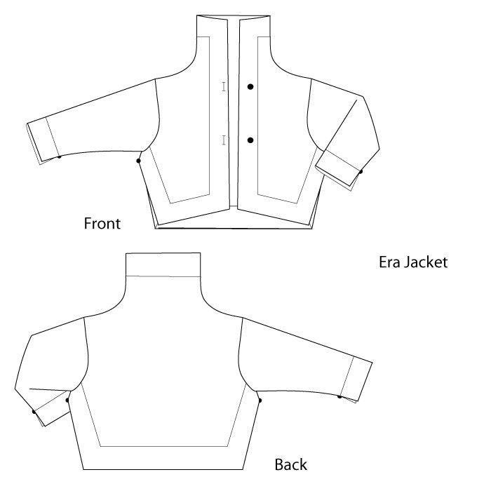 The Sewing Workshop PDF Sewing Pattern - Era Jacket. Sizes Xs, S, M, L ...