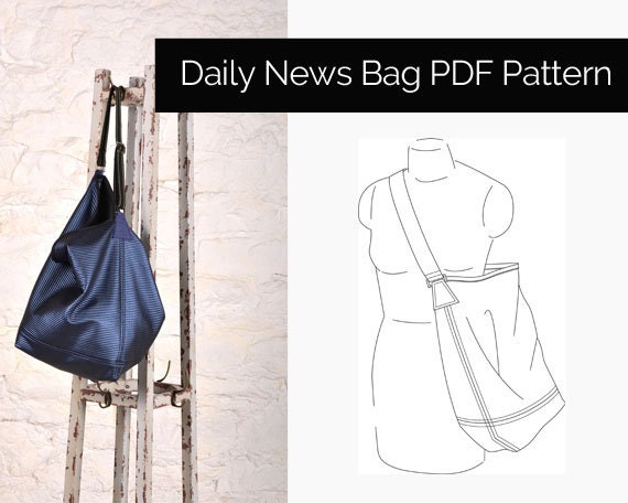 The Sewing Workshop PDF Sewing Pattern - Daily News Bag. Sewing ...