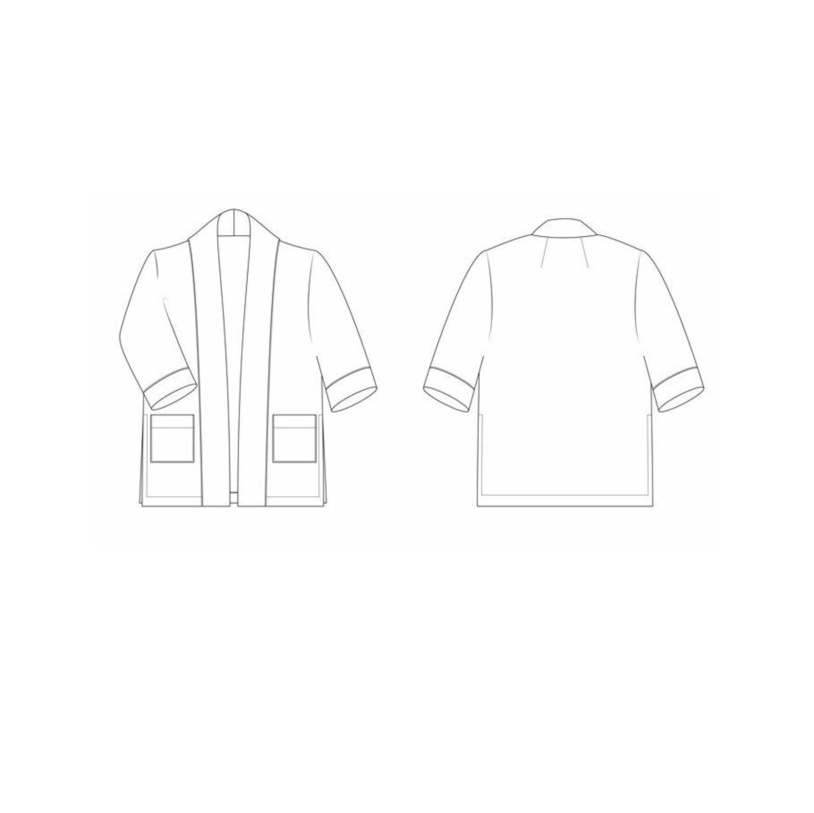 Ikina Two Jacket Sewing Pattern – Kimono Style (PDF Pattern) - Etsy Canada