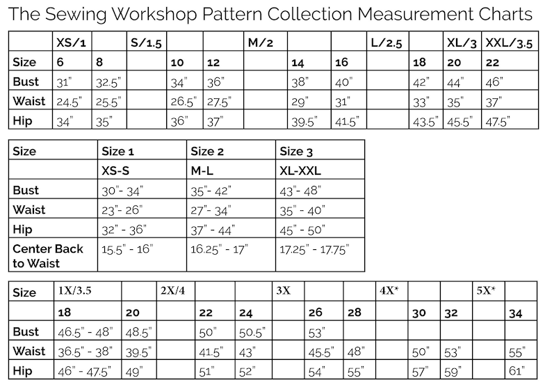 The Sewing Workshop PDF Sewing Pattern - Zayn Shirt. Sizes Xs, S, M, L ...