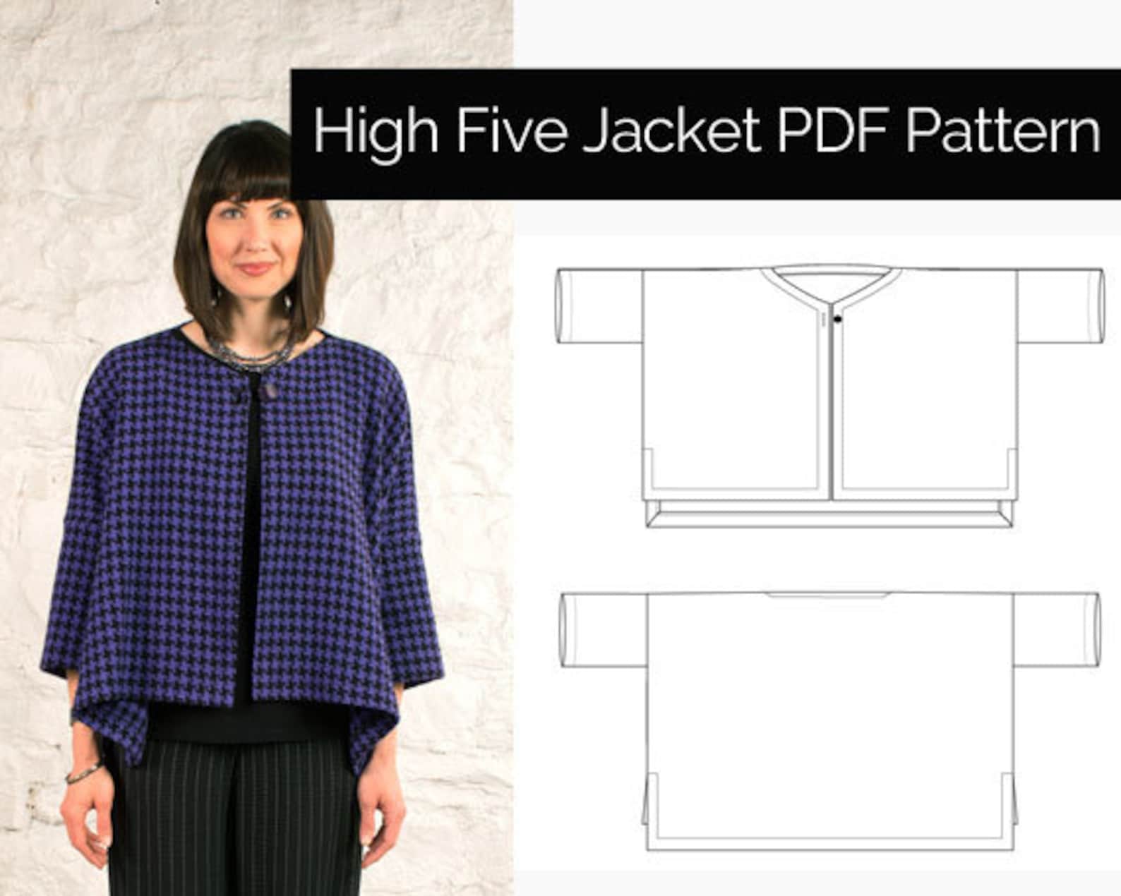 The Sewing Workshop PDF Sewing Pattern - High Five. Sizes Xs, X, M, L ...