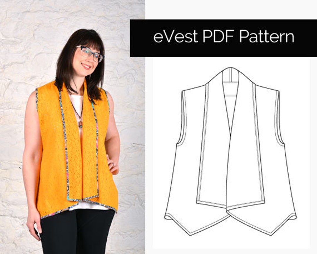The Sewing Workshop PDF Sewing Pattern - Evest. Sizes S, M, L. Sewing ...