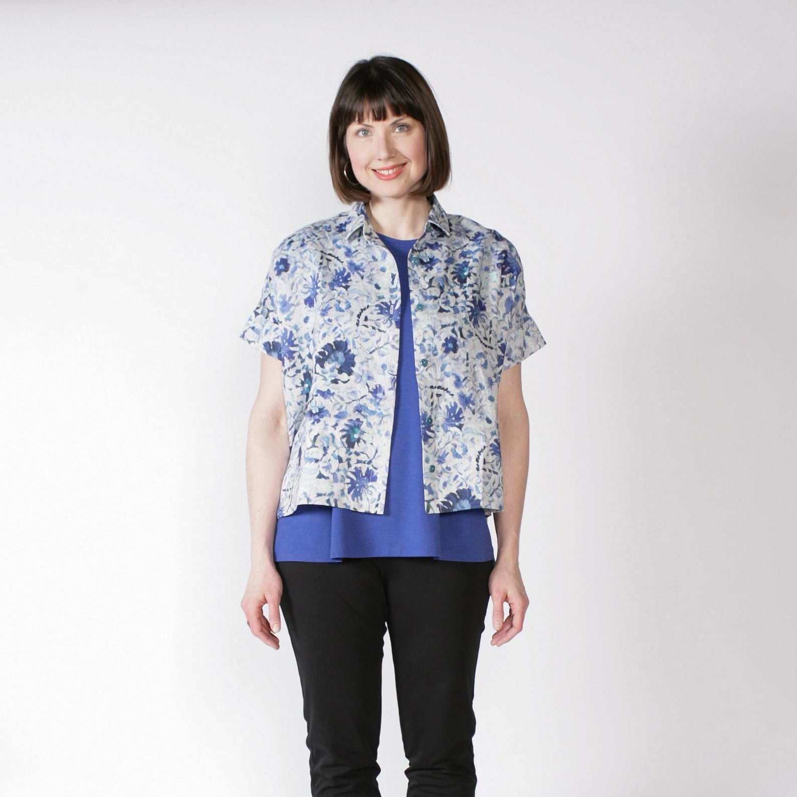 Cottage Shirt PDF Sewing Pattern – Loose Fit Camp Shirt (sizes XS-XXL ...