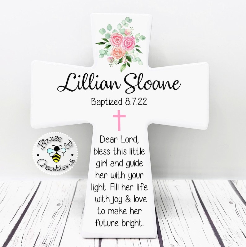Personalized Children's Cross Keepsake Cross Baptism - Etsy