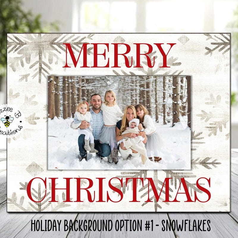 Merry Christmas Picture Frames - Etsy