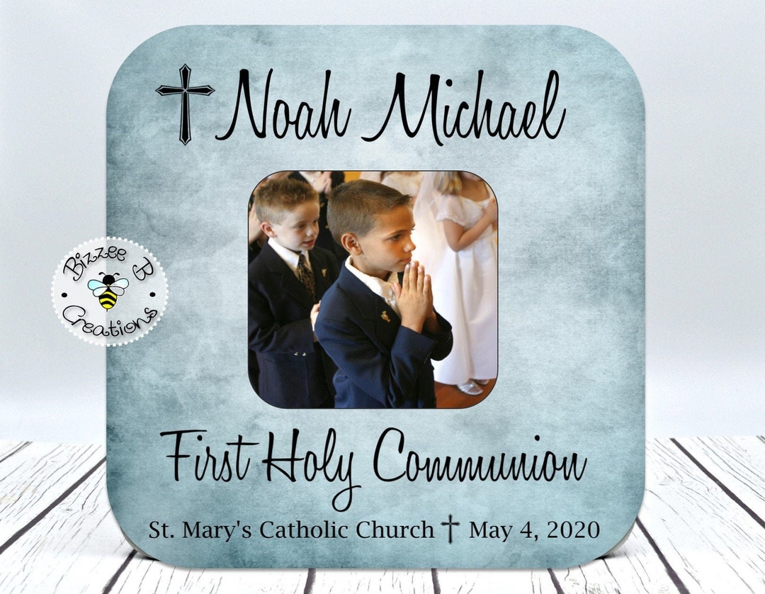First Communion Picture Frame, First Holy Communion, Gift for First ...