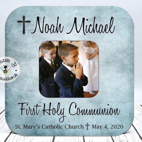 First Communion Gift Personalized Picture Frame First Holy - Etsy