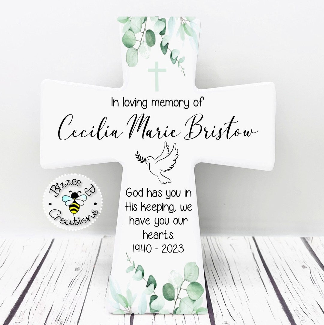 Memorial Cross, Loss of Loved One, Funeral Display, Christian Gifts ...
