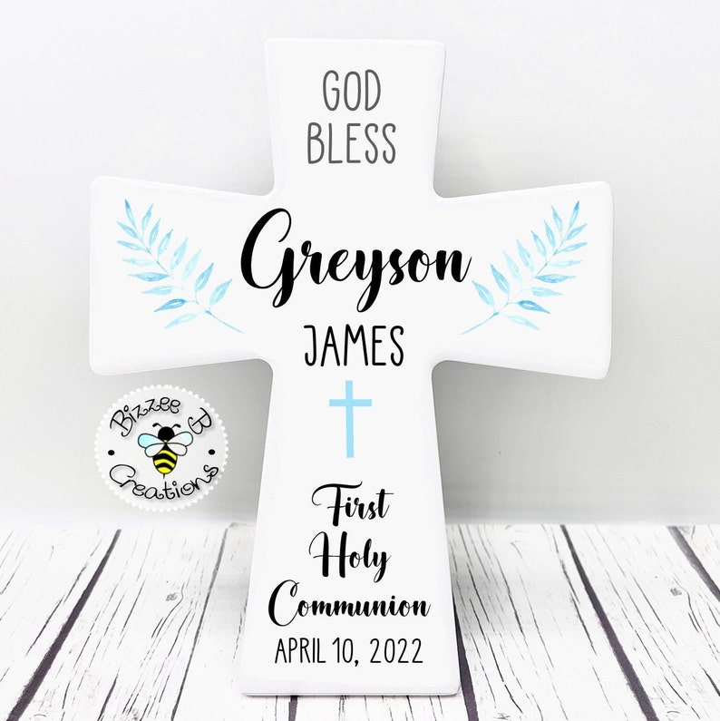 Personalized Custom Cross for Baptism First Communion Cross - Etsy
