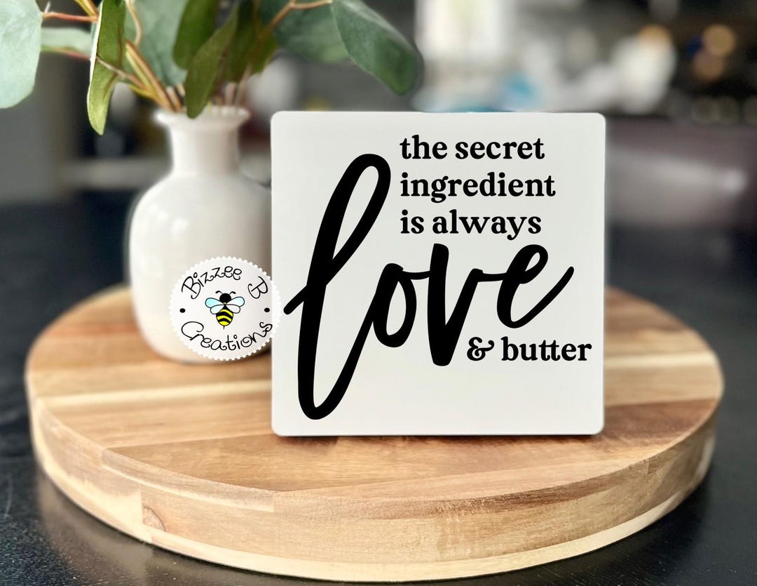 Kitchen Humor Sign, Butter Lover Funny Gift, Funny Kitchen Gift for the ...